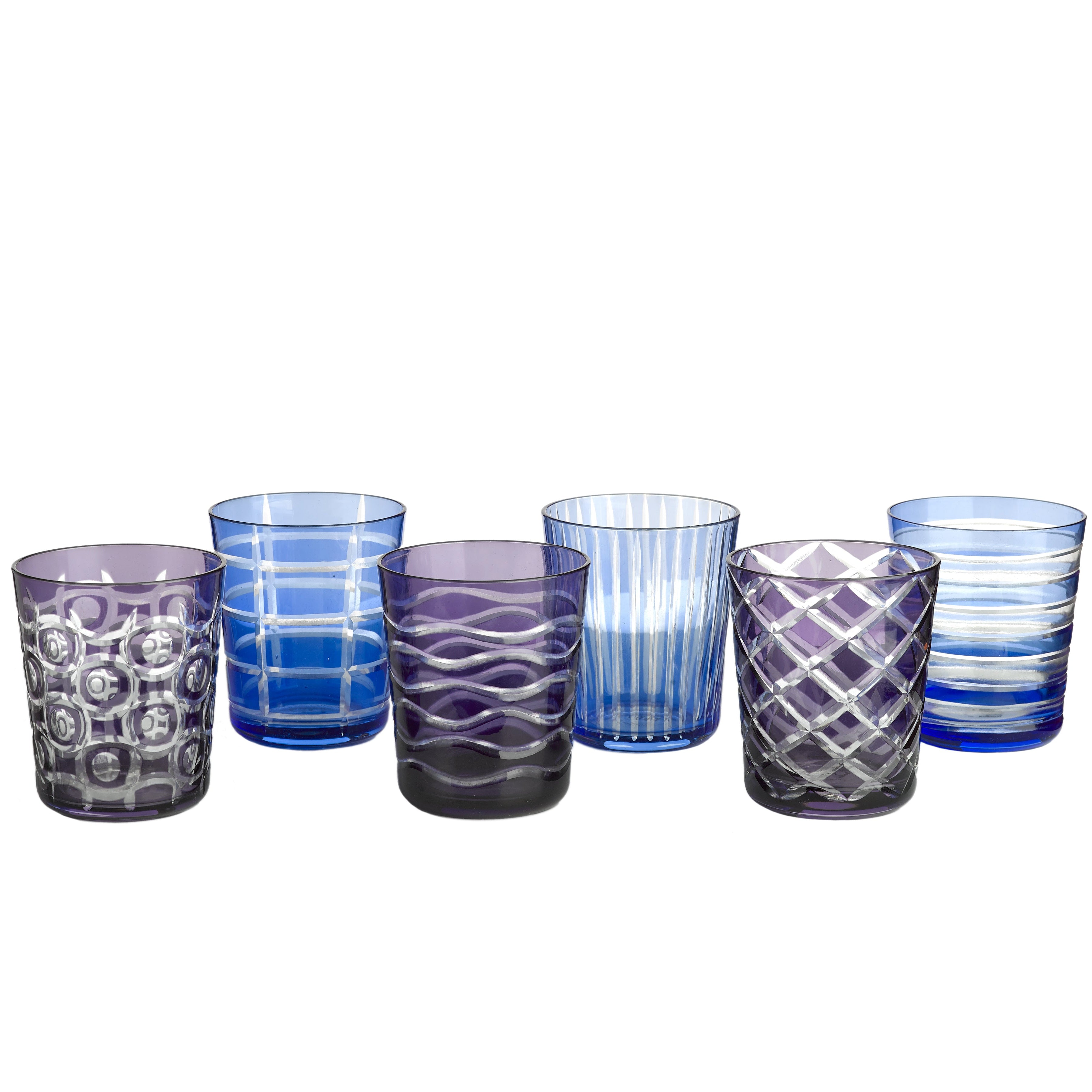 Cobalt Mix Tumblers Set of 6 – Banaras Bhang